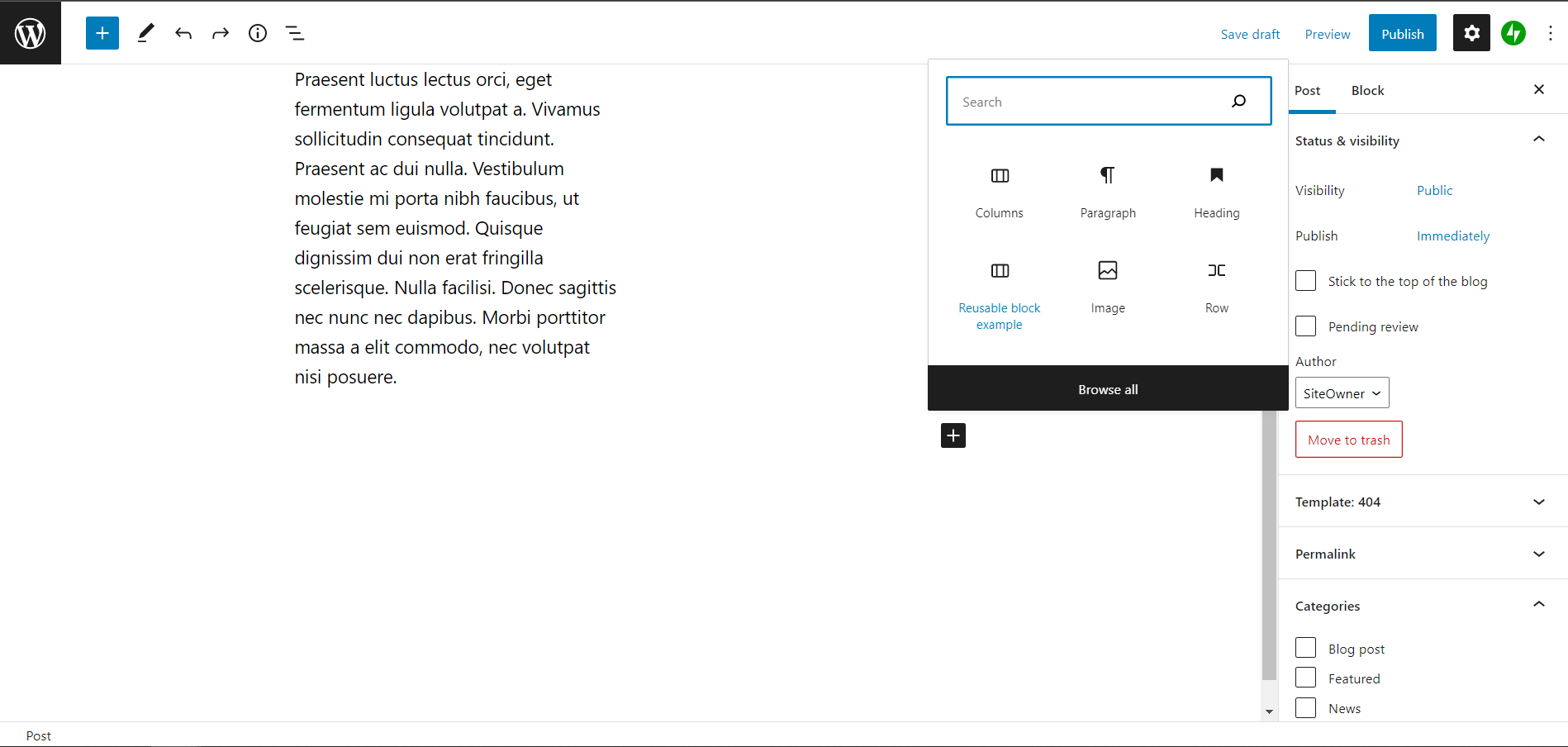How To Add Post In Gutenberg Editor In WordPress – Simply Web Stuff