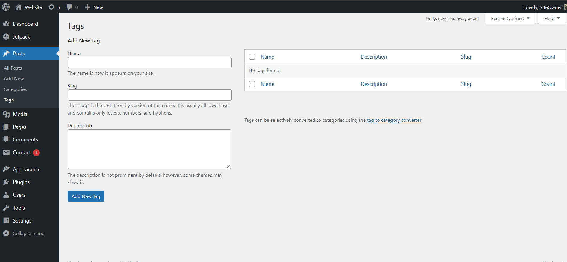 How To Add, Edit And Delete Tags In WordPress – Simply Web Stuff