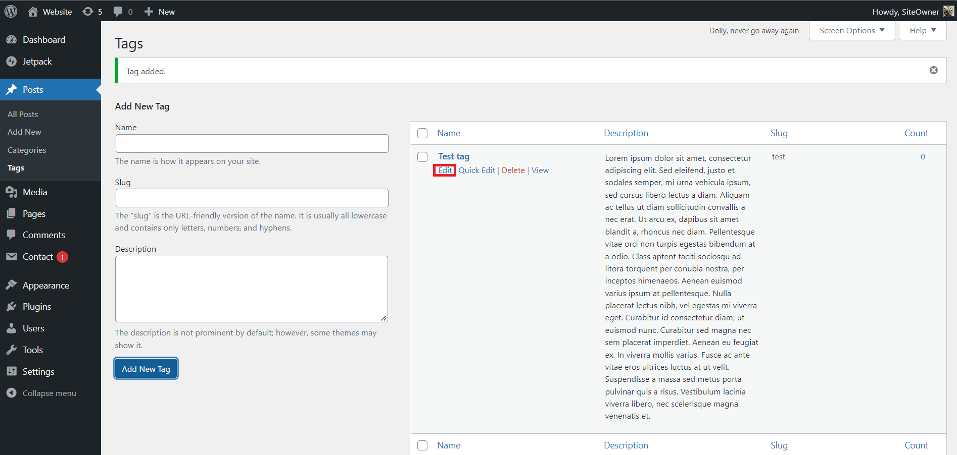 How To Add, Edit And Delete Tags In WordPress – Simply Web Stuff