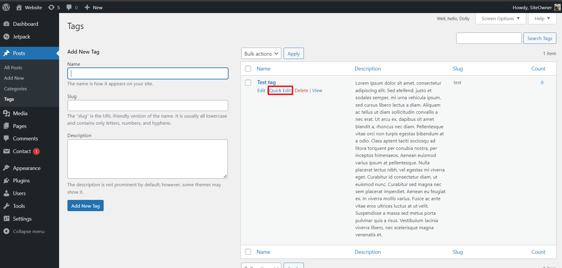 How To Add, Edit And Delete Tags In WordPress – Simply Web Stuff