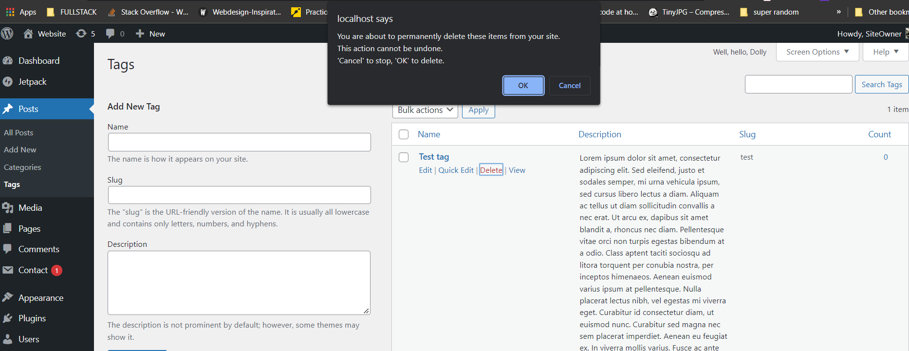 How To Add, Edit And Delete Tags In WordPress – Simply Web Stuff
