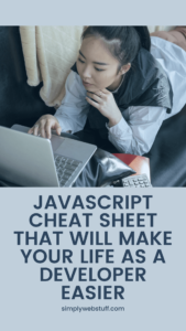 JavaScript Cheat Sheet That Will Make You A Better Developer – Simply ...